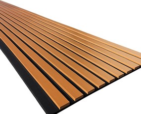 3D Dřevěné lamely na zeď na filci 255x46cm - Dub SLUNEČNÍ