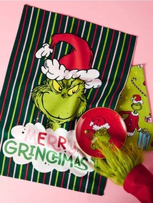 Sinsay - Vánoční kuchyňské utěrky Grinch 2 pack - vícebarevná