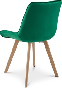 Jídelní židle SORIA VELVET, zelená