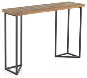 Konzolový stolek s deskou z jilmového dřeva Geese Lorena, výška 83 cm