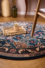 Koberec Agnella Isfahan Amara smaragdový kruh