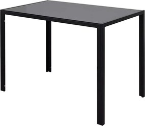 Sedmidílný jídelní set černý 242987