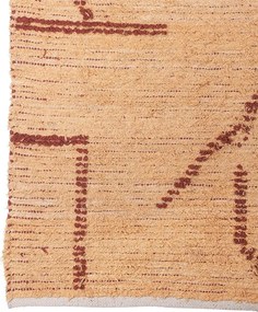 Broskvový ručně tkaný bavlněný koberec / běhoun Woven - 70*200cm