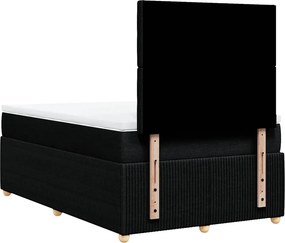 Box spring postel s matrací černá 120x200 cm textil 3292039