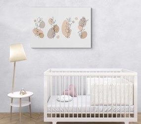 Obraz minimalistické zátiší rostlinek - 120x80