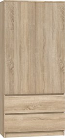 Šatní skříň MALWA I 90 cm dub sonoma