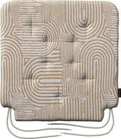 Sedák Olek barva béžová látka pletený vzor, vzorované