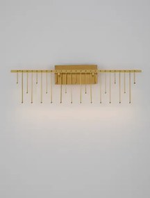 LED stmívatelný zlatá nástěnné svítidlo Nebula