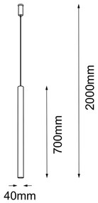 Amplex 8884 - Lustr na lanku AKADI 1xGU10-MR11/15W/230V