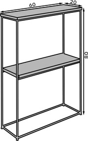 ADRK Furniture Konzole Velo ADRK-CT-VEL-G-WS