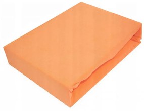 Jersey prostěradlo Exclusive pomerančové 180x200