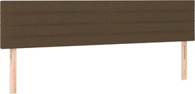 Box spring postel s matrací tmavě hnědá 120x190 cm textil 3269940