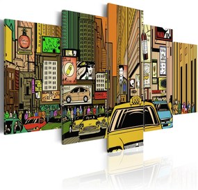 Obraz - Kreslené ulice NYC