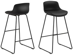 Designová barová židle Nerys černá