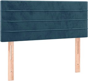 Box spring postel s matrací tmavě modrá 120x190 cm samet 3269847