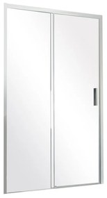Besco Posuvné sprchové dveře ACTIS 100x195 (120x195) pro instalaci do niky Rozměry (cm): šířka: 100, Barva profilů a typ výplně: profily: chrom, výplň: transparent