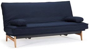 INNOVATION - Rozkládací sedačka ASLAK 120-200 tmavě modrá - snímatelný potah
