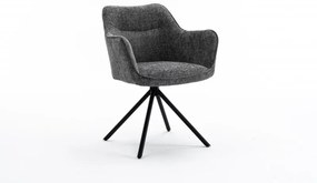 Designová židle Verona šedá otočná/ 44160
