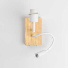 Brilagi - LED Flex. lampa BOBO WOOD 1xE27/25W/230V + LED/3W dub/bílá/zvířátka