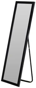 Stojací zrcadlo obdélníkové 126 cm, černé