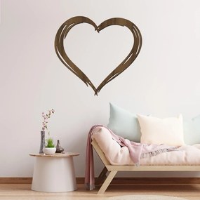 dřevo života Dřevěná dekorace srdce INK Barevný vzor: Ořech, Rozměry (cm): 20x18