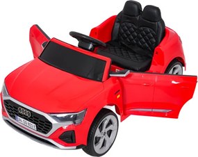 Elektrické autíčko Audi SQ8 červené / šedé