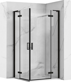 Rea, Sprchová kabina REA Hugo Double Black 90x90, KPL-K6601