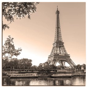 Obraz na plátně -  Eiffel Tower - čtverec 3110FA (80x80 cm)