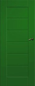 Interiérové dveře vasco doors Fuerta COLOR model 1 Průchozí rozměr: 60 x 197 cm, Orientace dveří: Levé dveře, Dekor: Zelená