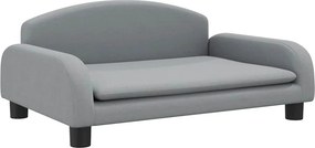 Dětská pohovka světle šedá 70 x 45 x 30 cm textil 3196358