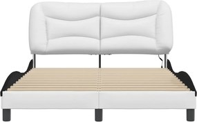 Rám postele s LED bez matrace Hvar bílý a černý 120x200 cm 3213926