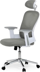 Ergonomická kancelářská židle EMILIE - šedá síťovina