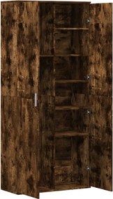 Skříň highboard kouřový dub 80 x 35 x 180 cm kompozitní dřevo 3276655
