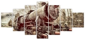 Historický obraz lokomotivy (210x100 cm)