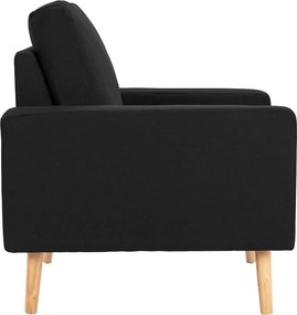 Křeslo černé textil 288702