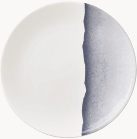 Sada snídaňových talířů z kostního porcelánu Silhouette, 6 dílů