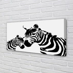 Obrazy na plátně malované zebra 140x70 cm