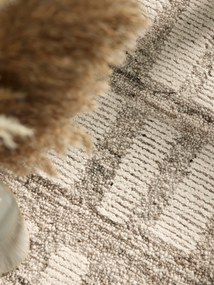 Vikosa, Kusový koberec Vikosa Boho 106278 Natural Cream Brown, 120x180, hnědá, ložnice