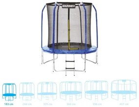 Trampolína Standard 183 cm 2022 Marimex 19000102 s ochrannou sítí a schůdky