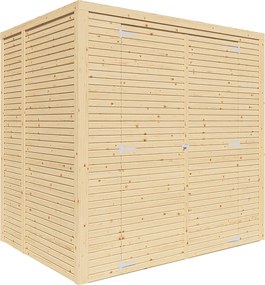 Bertilo Dřevěný domek na nářadí Box 2, přírodní, 208 x 157 cm