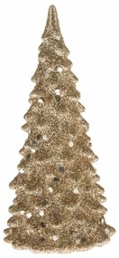 Vánoční LED stromek Douglas zlatá, 6,5 x 12 cm