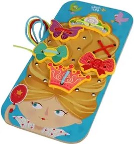 Lucy  Leo Princezna dřevěný šněrovací provlékací set / od 3 let