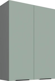 ARIA sa | horní skříňka 80 G-108 2F policová | 80 cm | EXTRA VYSOKÁ | ANTI FINGERPRINT povrch | antracit/aquamarine