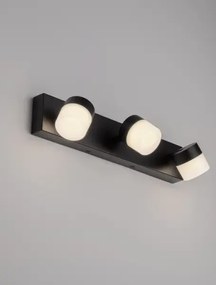 LED černé nástěnné svítidlo Teko 17W