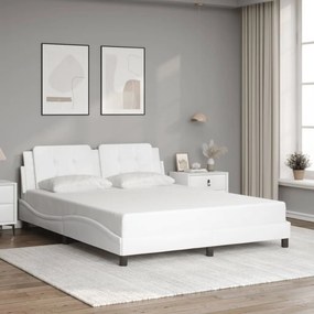 Rám postele s LED bez matrace Zadar bílý 160 x 200 cm 3214118