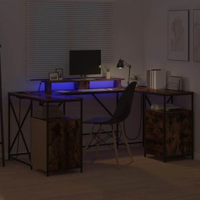 Stůl Kouřový dub Kompozitní dřevo 182 x 101 x 87,5 cm 3376138