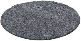 Ayyildiz koberce Kusový koberec Dream Shaggy 4000 Grey kruh - 80x80 (průměr) kruh cm