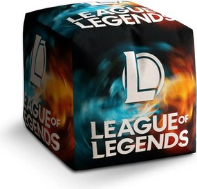 Sablio Taburet Cube League of Legends Glow - 60x60x60 cm