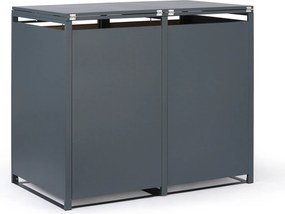 Přístřešek na popelnici 240 l, 1160 x 695 x 800 mm, dekor dřeva
