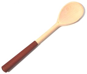 Oválná vařečka s dřevěnou rukojetí - 28 cm